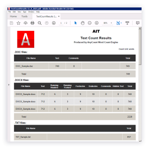 AnyCount OCR+ word count tool and character count tool